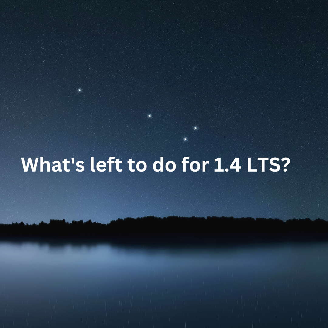 What's left to do for 1.4 LTS? New zone-based firewall and more